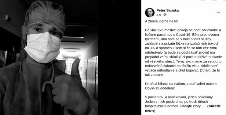 Lekár Sabaka hlási: Opäť otvárame covidové oddelenie | Domáca politika